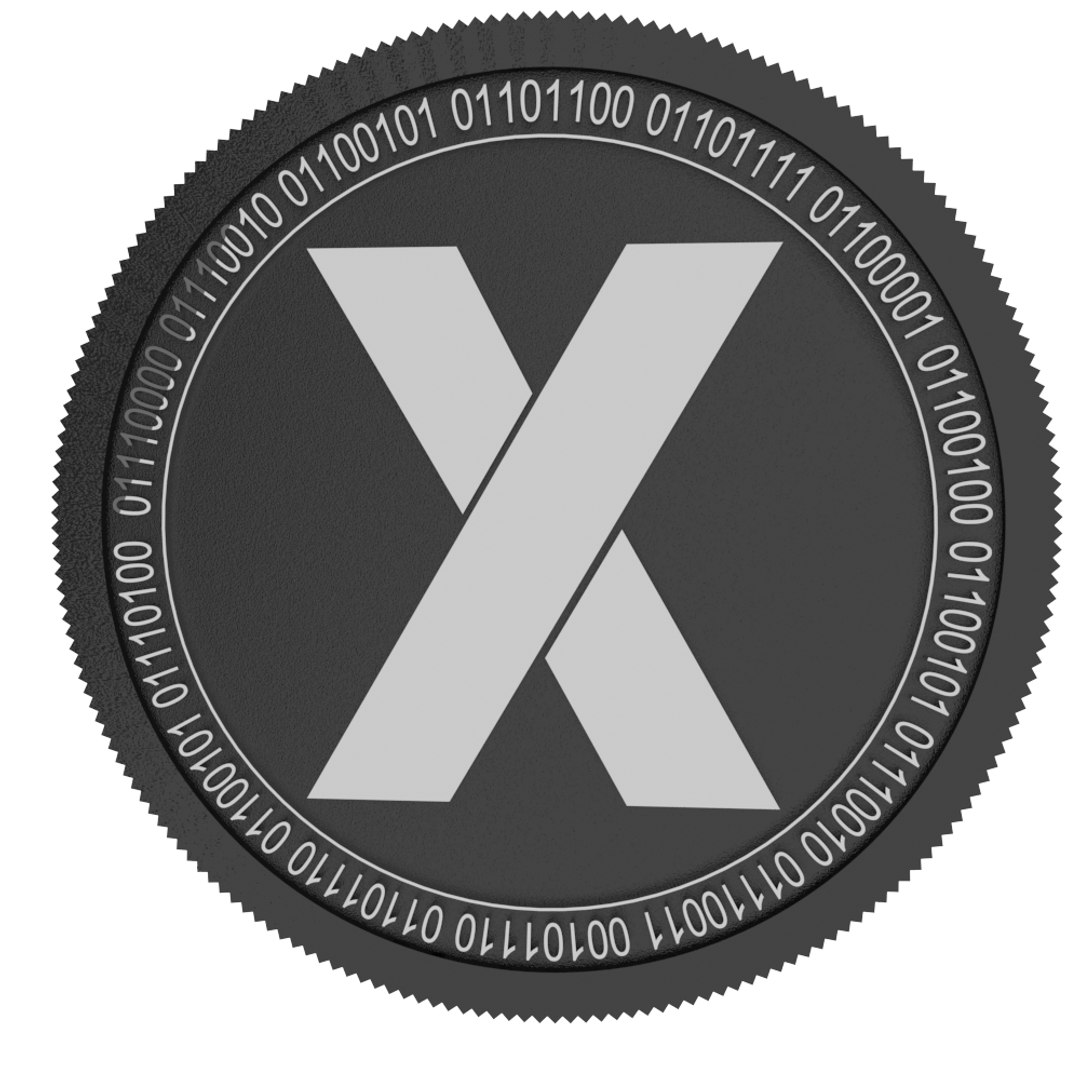 3D model xtrd black coin - TurboSquid 1634909