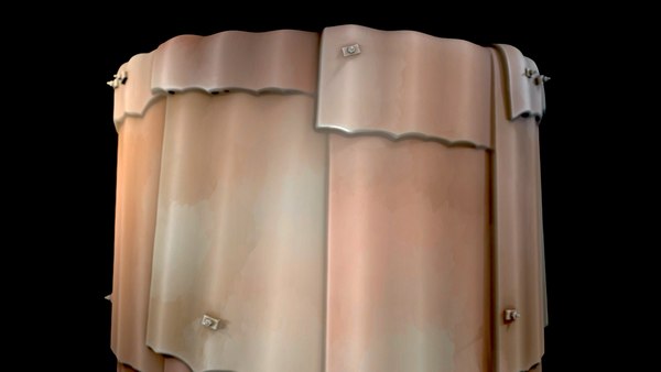 modelo 3d Colección de materiales y texturas PBR de Stylized Roof ...