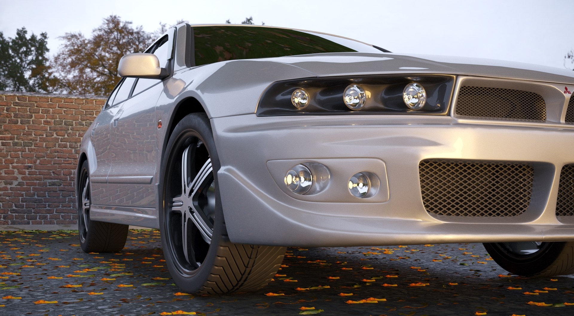 3D Mitsubishi Galant 1996 - 1999 -- 8th Generation -- Sedan ...