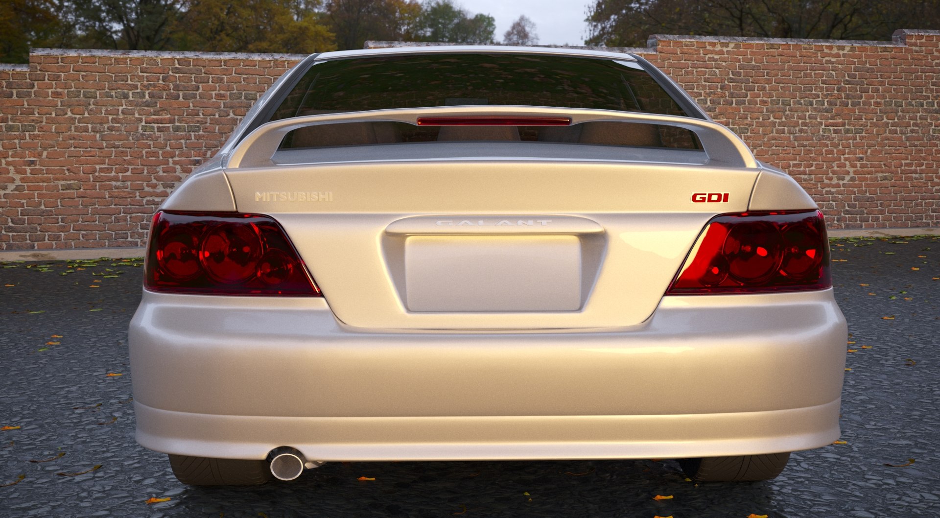 3D Mitsubishi Galant 1996 - 1999 -- 8th Generation -- Sedan ...