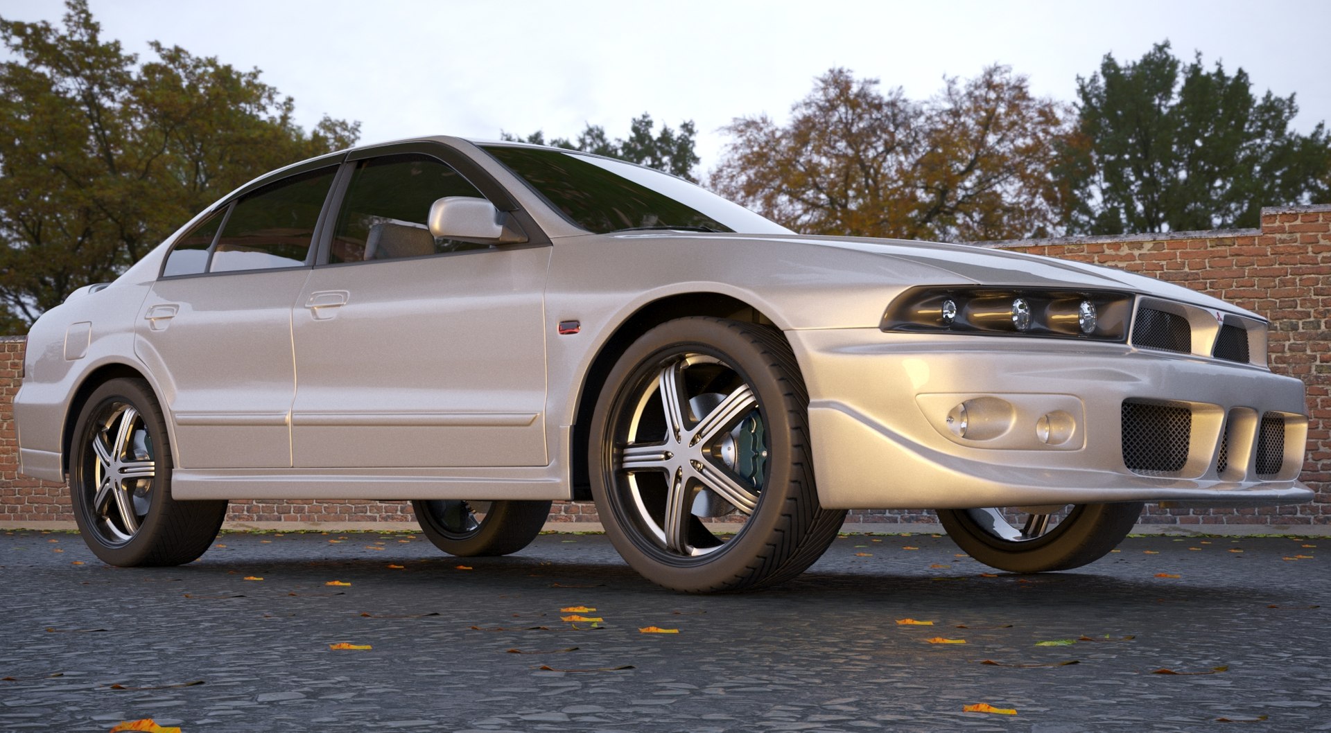 3D Mitsubishi Galant 1996 - 1999 -- 8th Generation -- Sedan ...