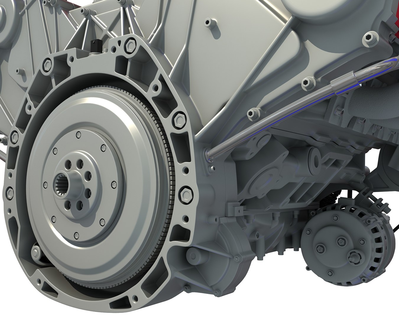 3D Model Twin Turbocharged V8 Engine - TurboSquid 1247630