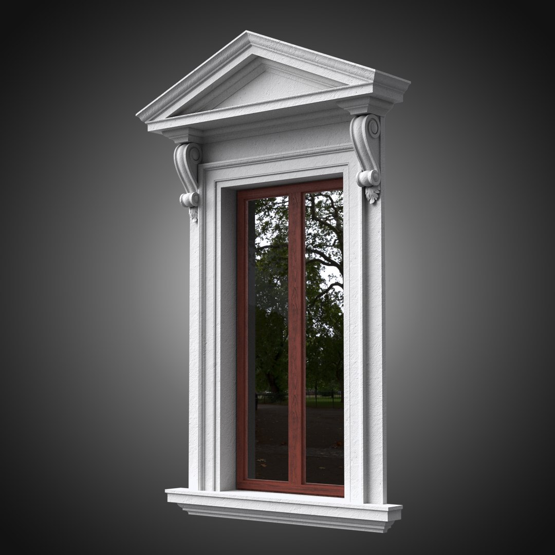 Classical Window Frame Model - TurboSquid 1587346