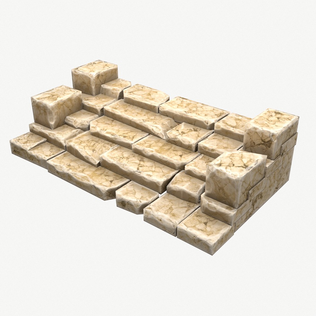 Marble Stairs 3D Model - TurboSquid 1653862
