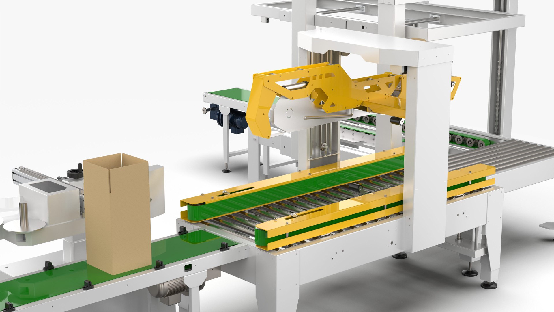 3D Automatic Unpacking And Sealing Line For Audio Factory Model ...