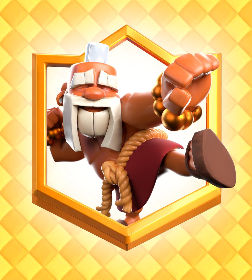 3D Model Clash Royale Monk Card - TurboSquid 2508761