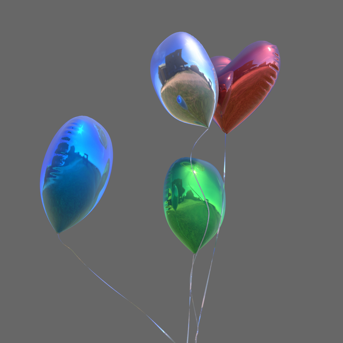 3D 3D Studio balon ballon balloon