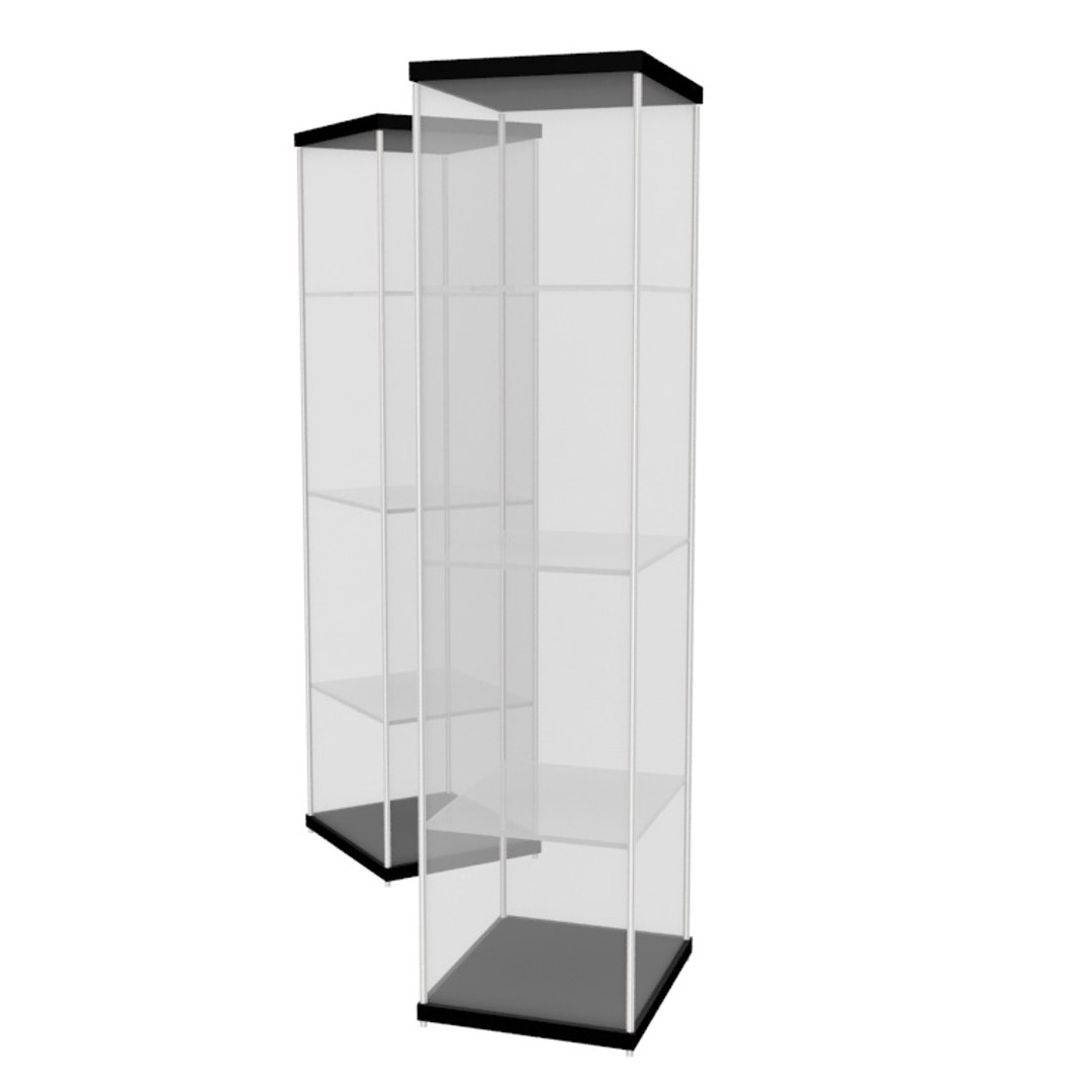 3d Glass Showcase Model