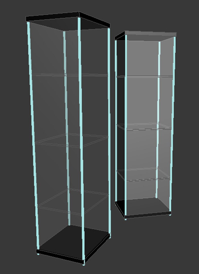 3d Glass Showcase Model