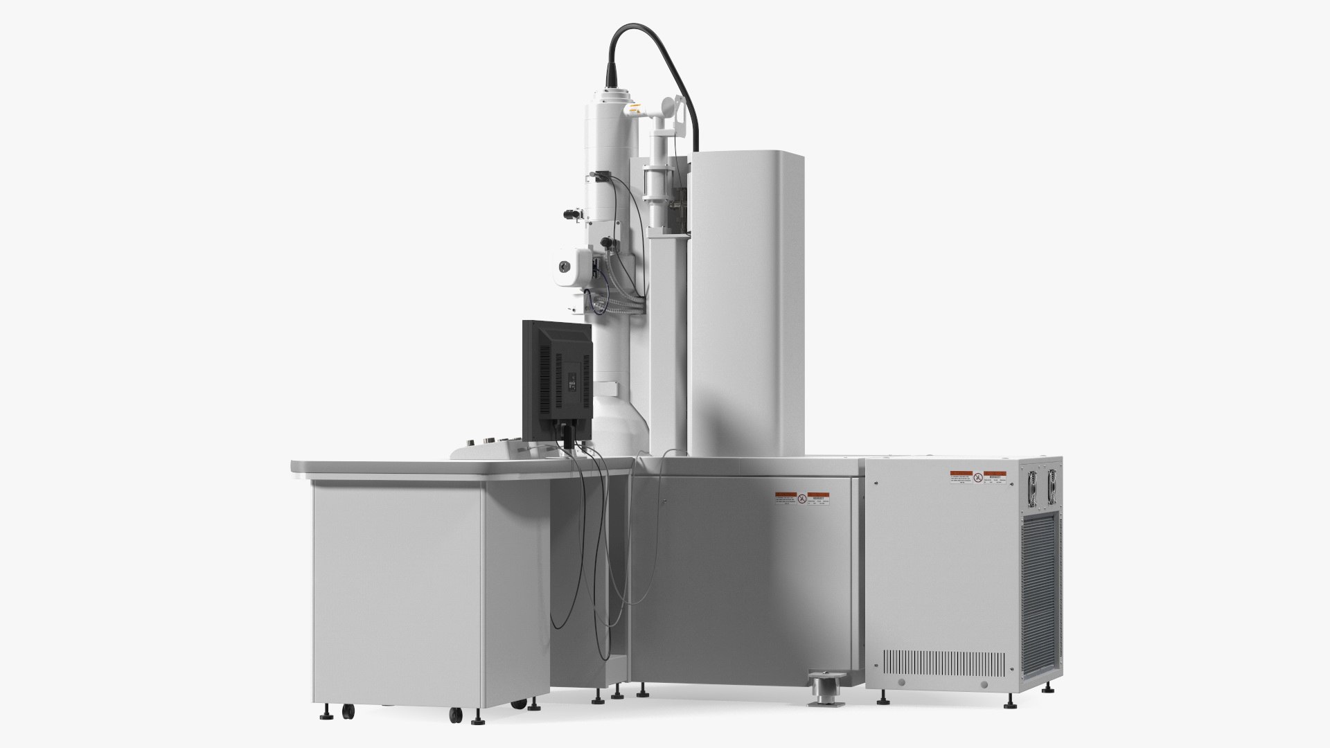 3D Generic Electron Microscope with Control System - TurboSquid 1886132