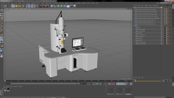 3D Generic Electron Microscope with Control System - TurboSquid 1886132