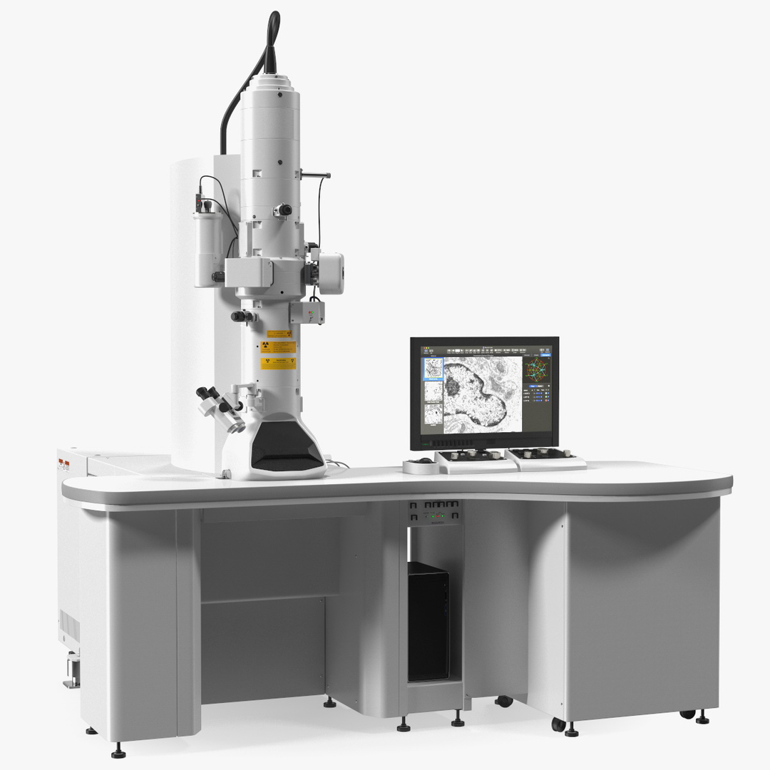 Generic Electron Microscope with Control System 3D 모델 - TurboSquid 1886132