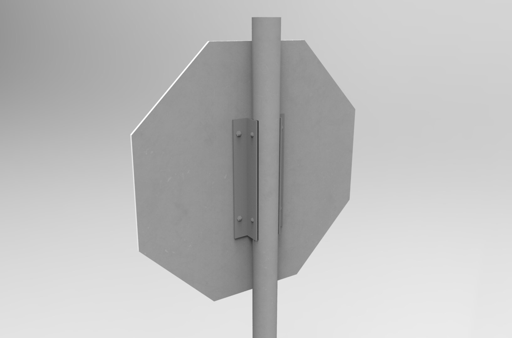 3d Model Stop Sign