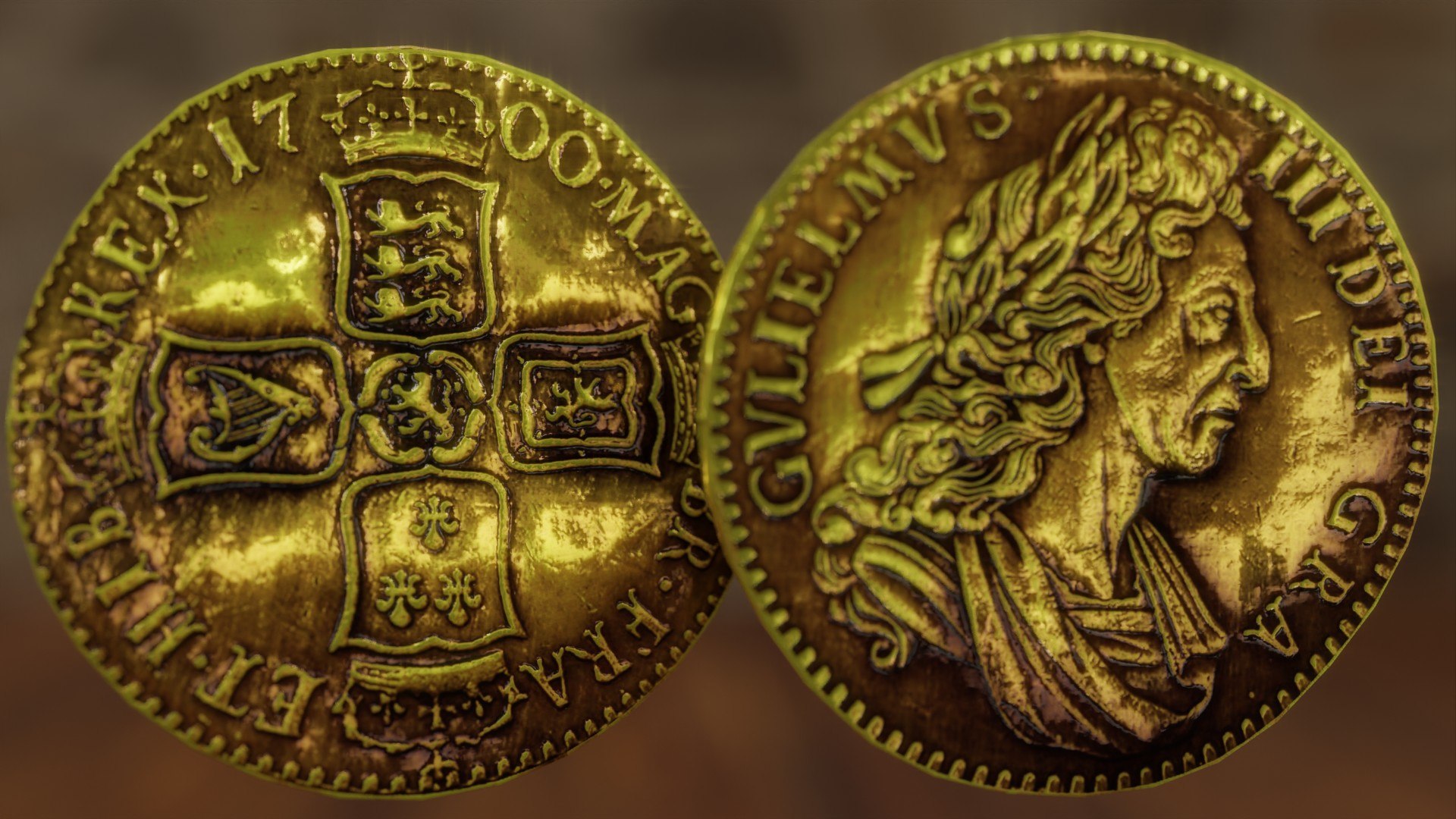 Bunch of old gold Coins 3D model - TurboSquid 1999559