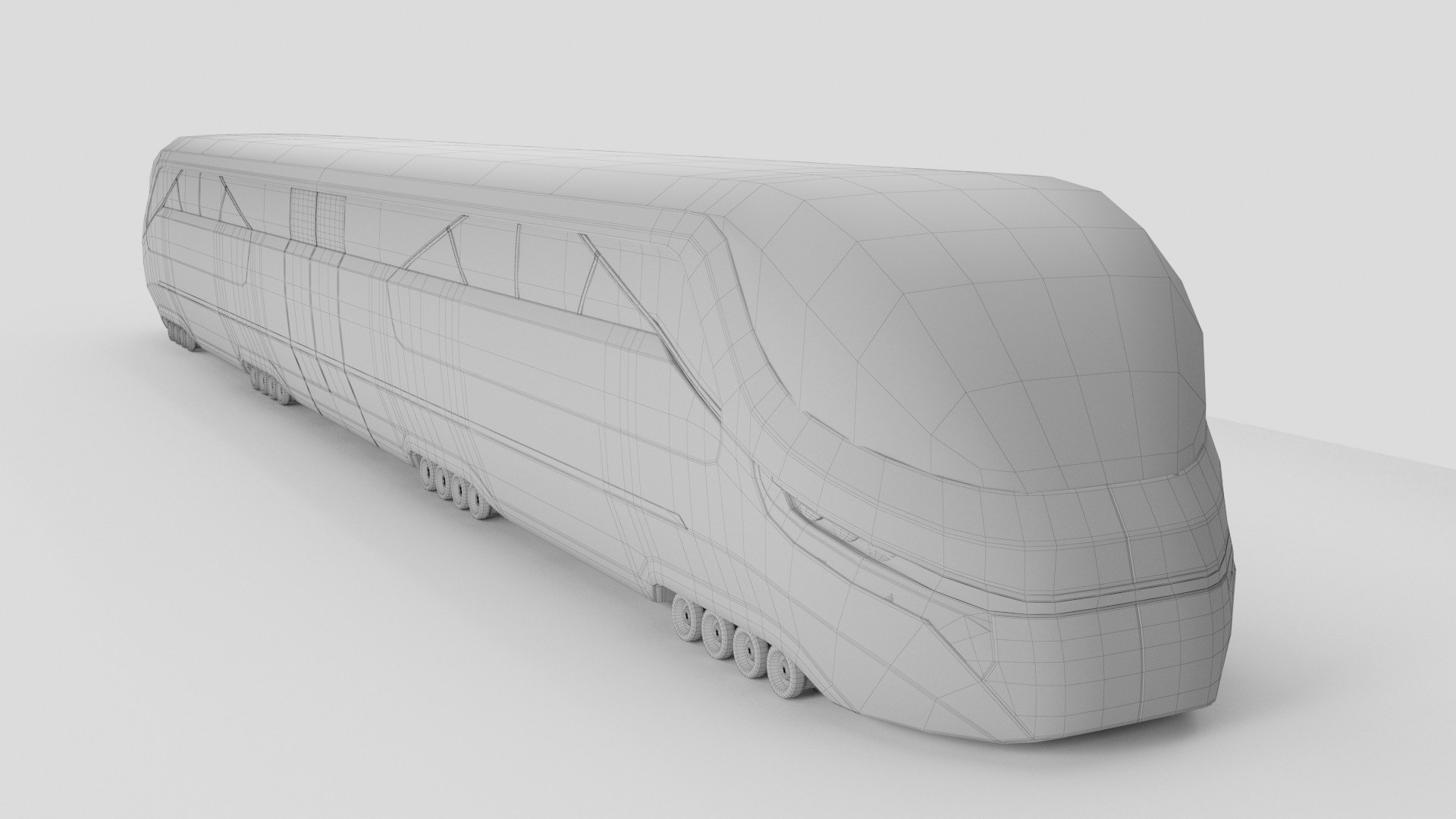 Futuristic Train 3D - TurboSquid 1975530