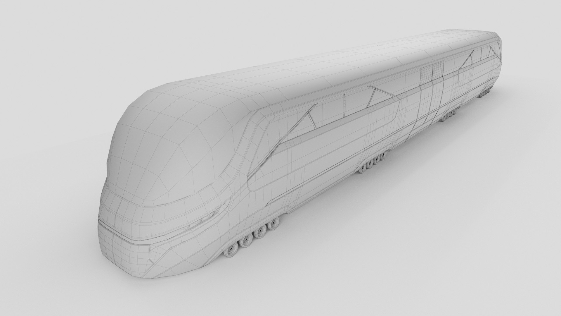 Futuristic Train 3D - TurboSquid 1975530