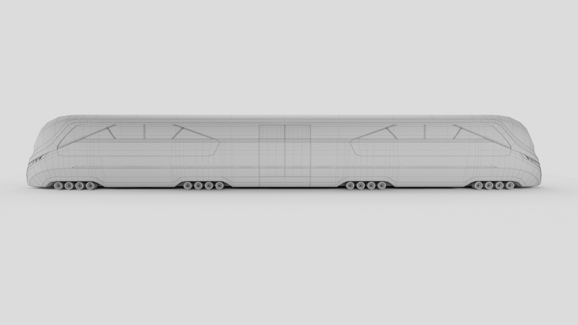Futuristic Train 3D - TurboSquid 1975530