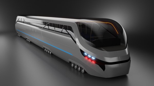 Futuristic Train 3D 모델 - TurboSquid 1975530