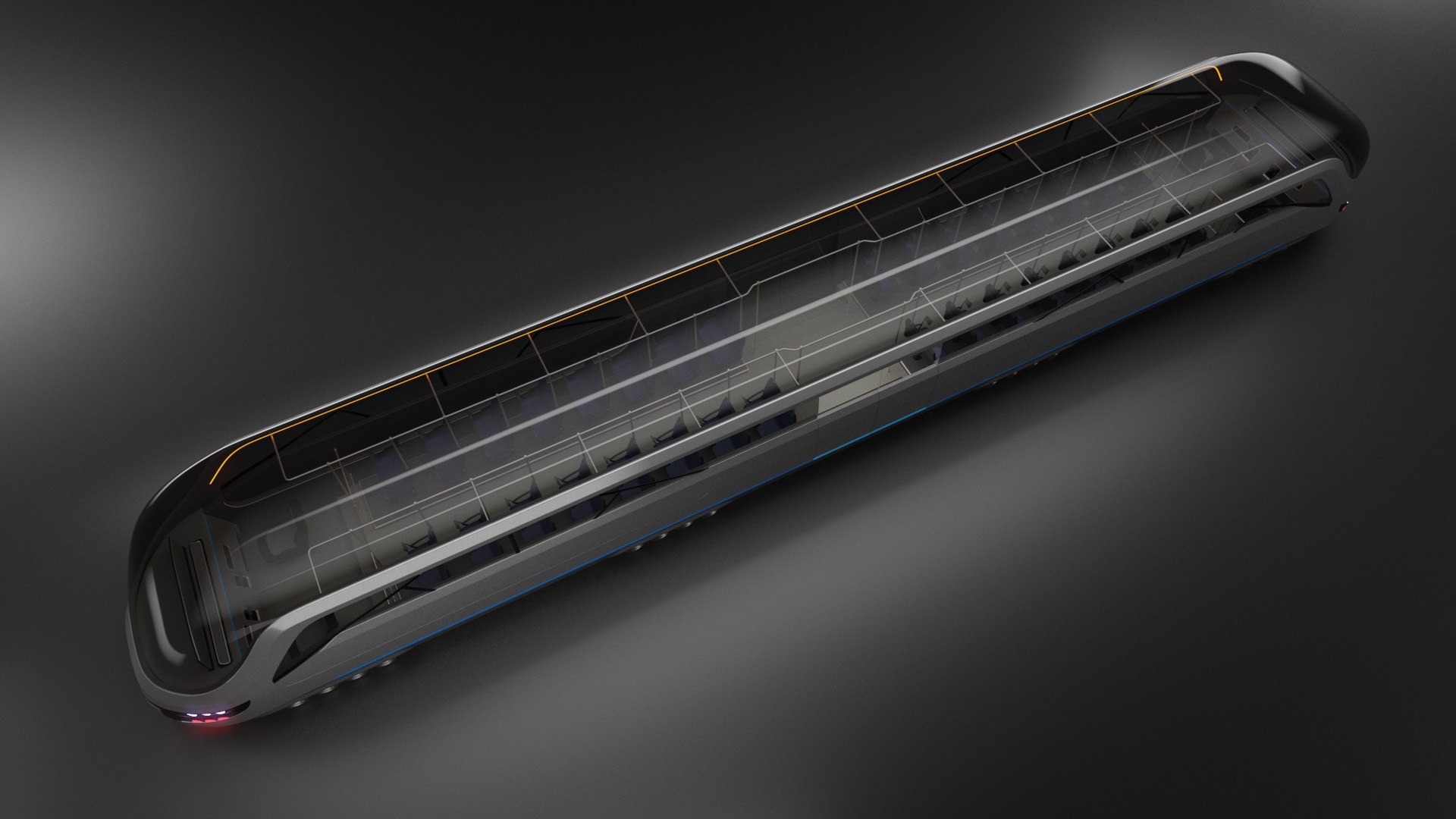 Futuristic Train 3D - TurboSquid 1975530