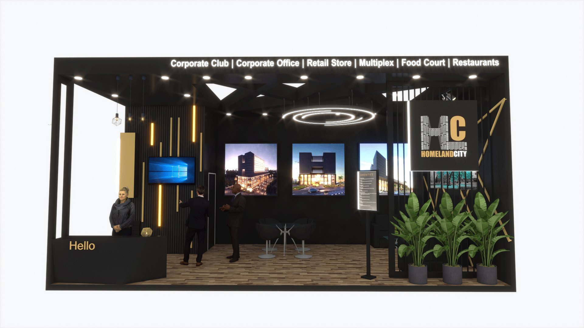 8mtr X 4mtr Exhibition Stand Design Made 3ds Max 2019 3D Model ...