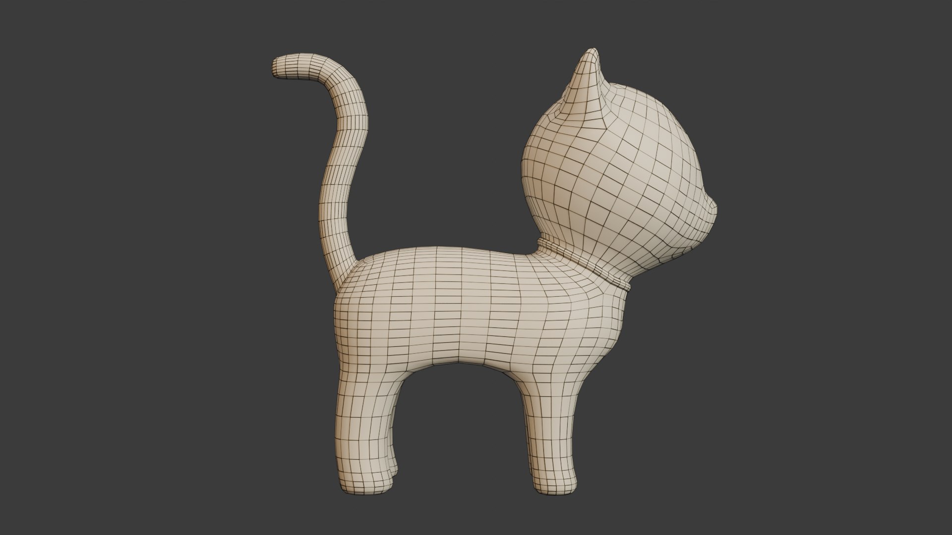 Low Poly Cat 3D Model - TurboSquid 2327588