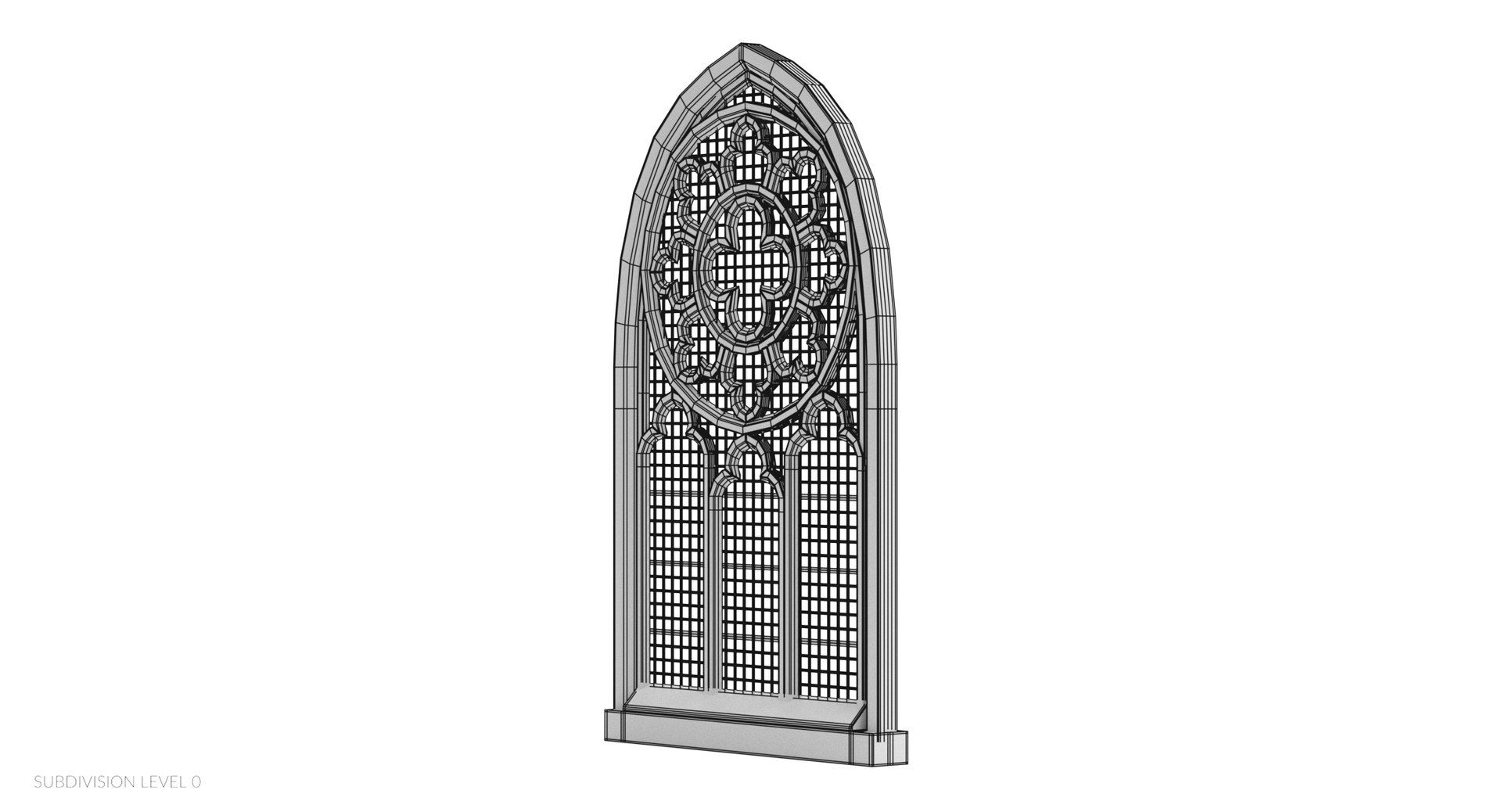 Gothic Window 3D Model - TurboSquid 1375911