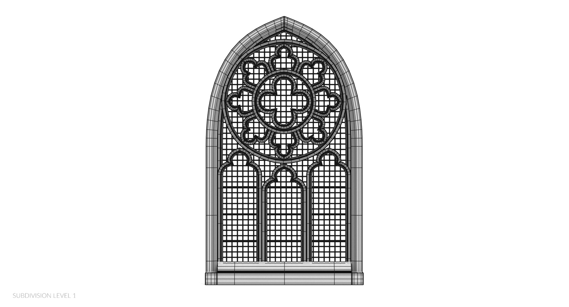 Gothic Window 3D Model - TurboSquid 1375911