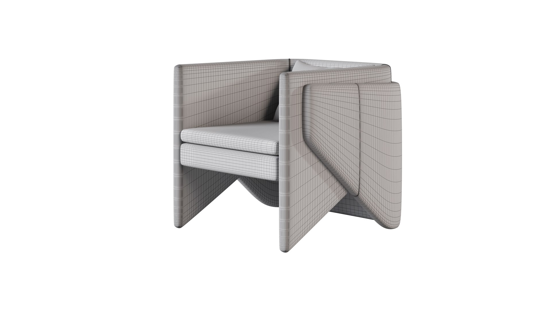 Fun Single Arm Chair 3D Model - TurboSquid 2123279
