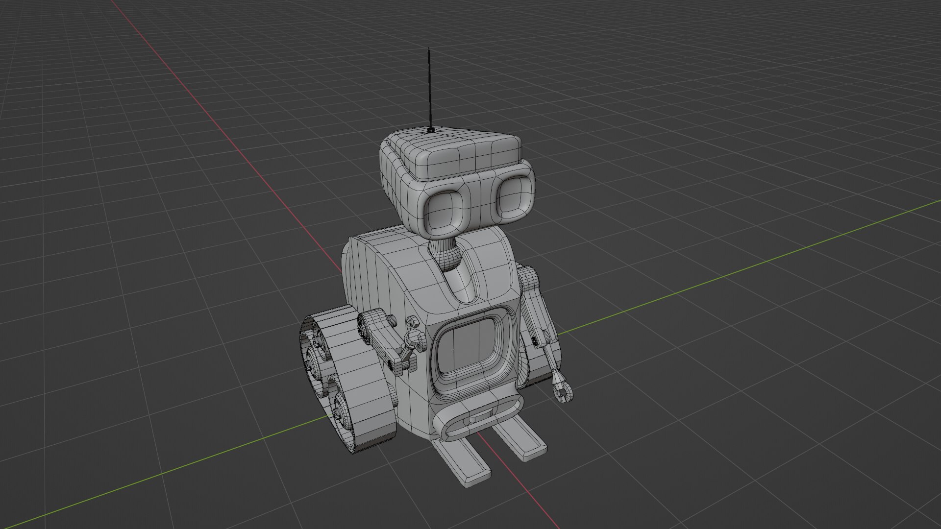 3D Model Robot Wall TV - TurboSquid 1851479