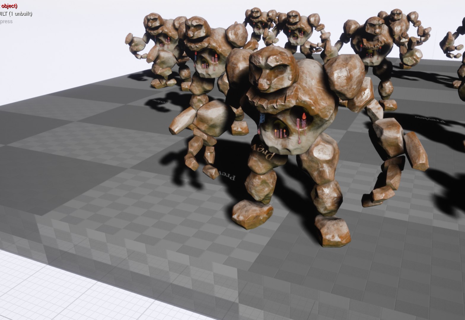 3D Golem 4 set skins 18 animations model - TurboSquid 1786046