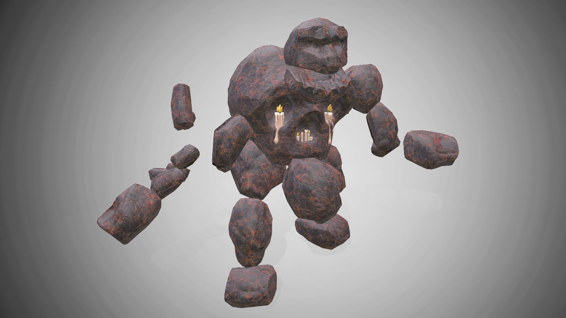 3D Golem 4 set skins 18 animations model - TurboSquid 1786046