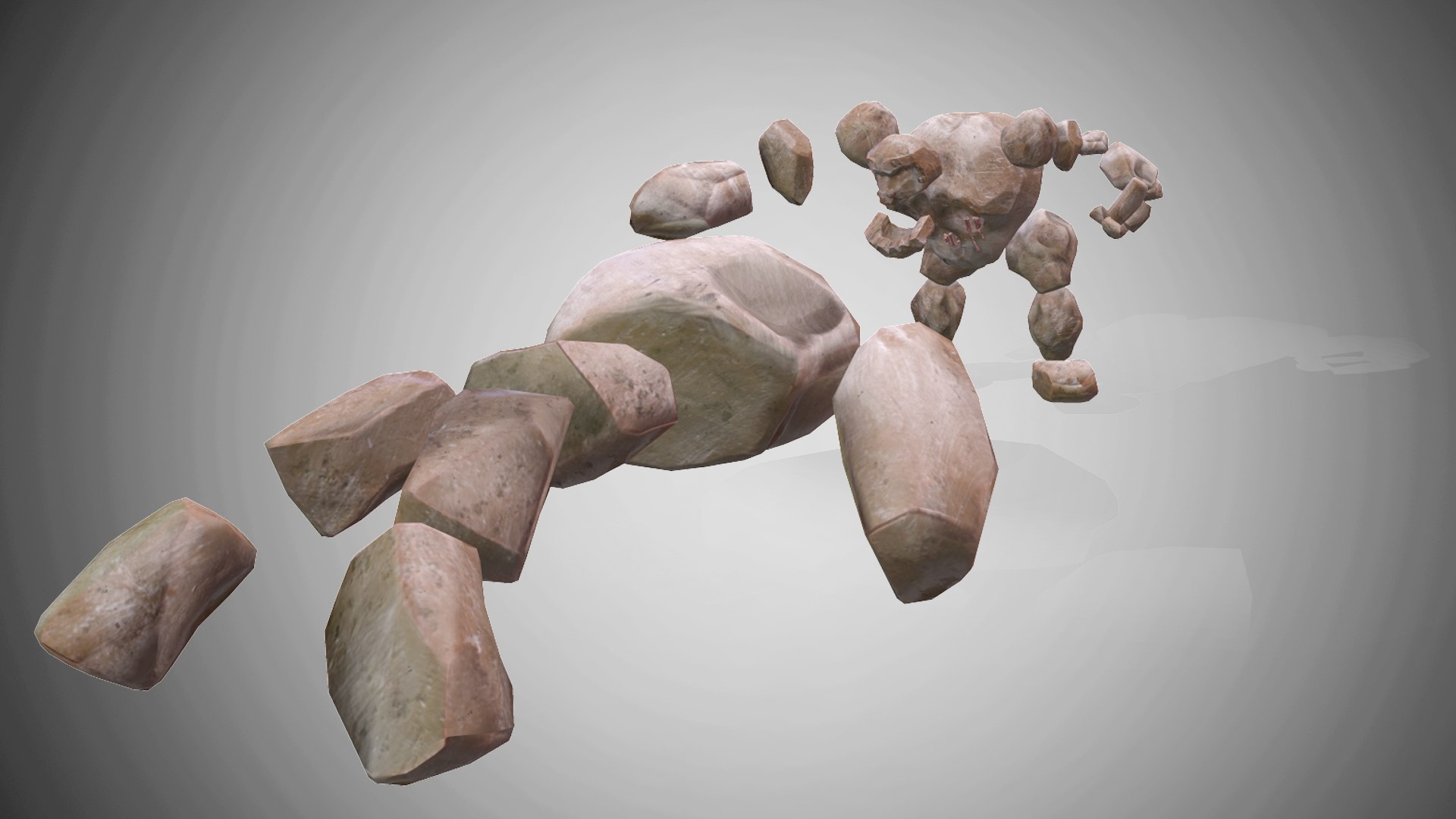 3D Golem 4 set skins 18 animations model - TurboSquid 1786046