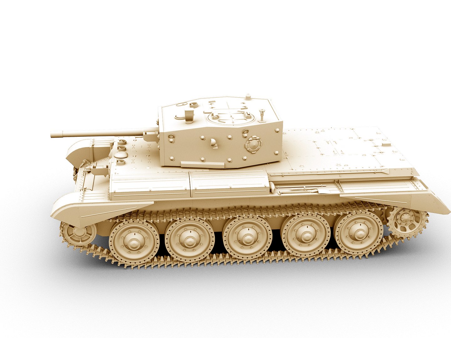 3D Cavalier A24 Tank Model - TurboSquid 2198369
