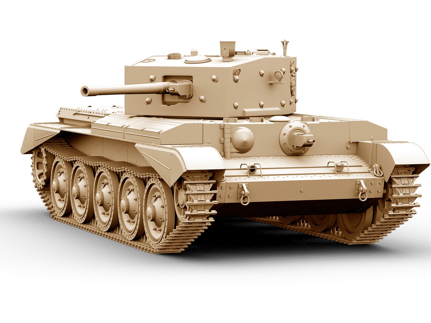 3D Cavalier A24 Tank Model - TurboSquid 2198369