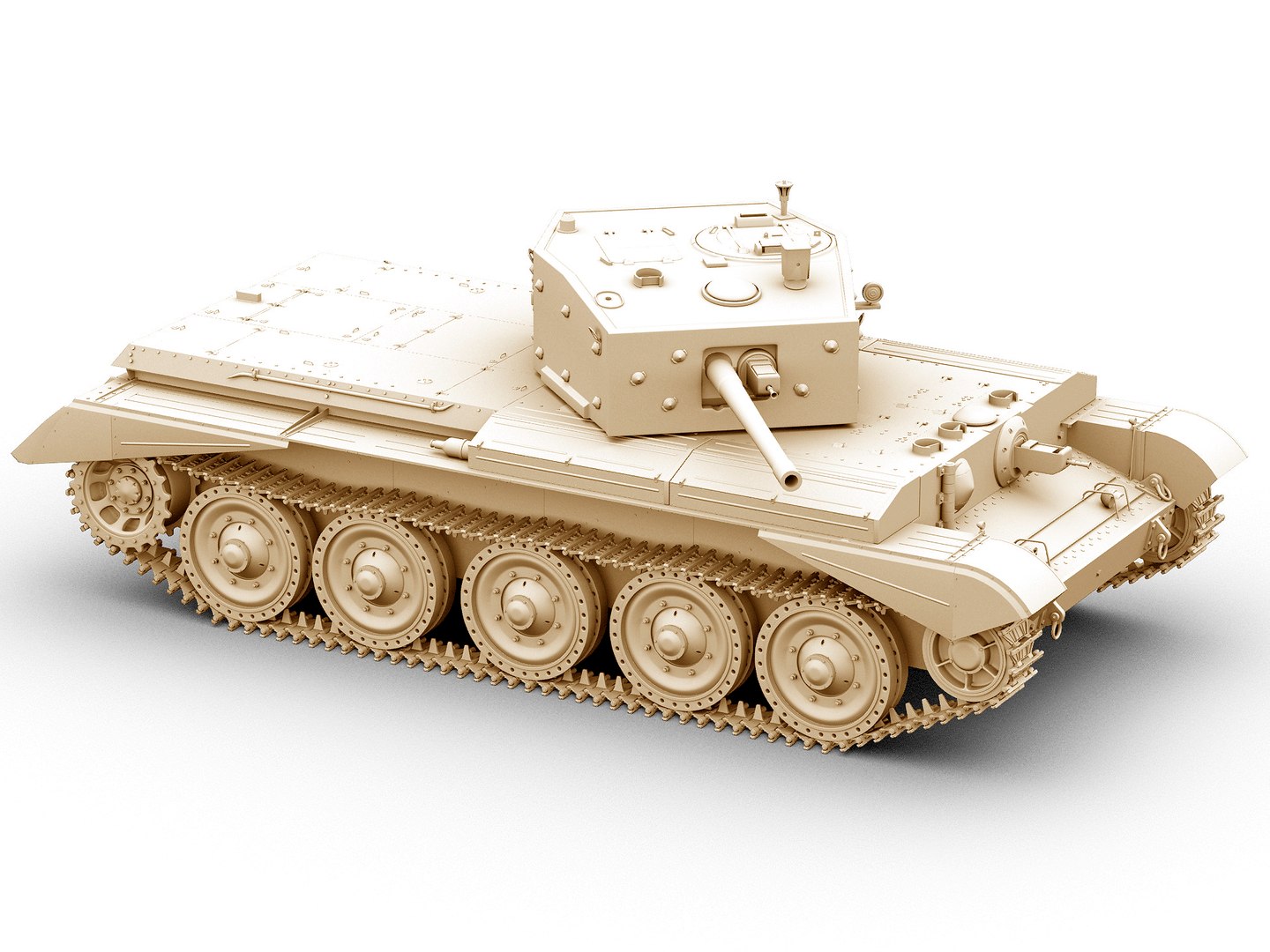 3D Cavalier A24 Tank Model - TurboSquid 2198369