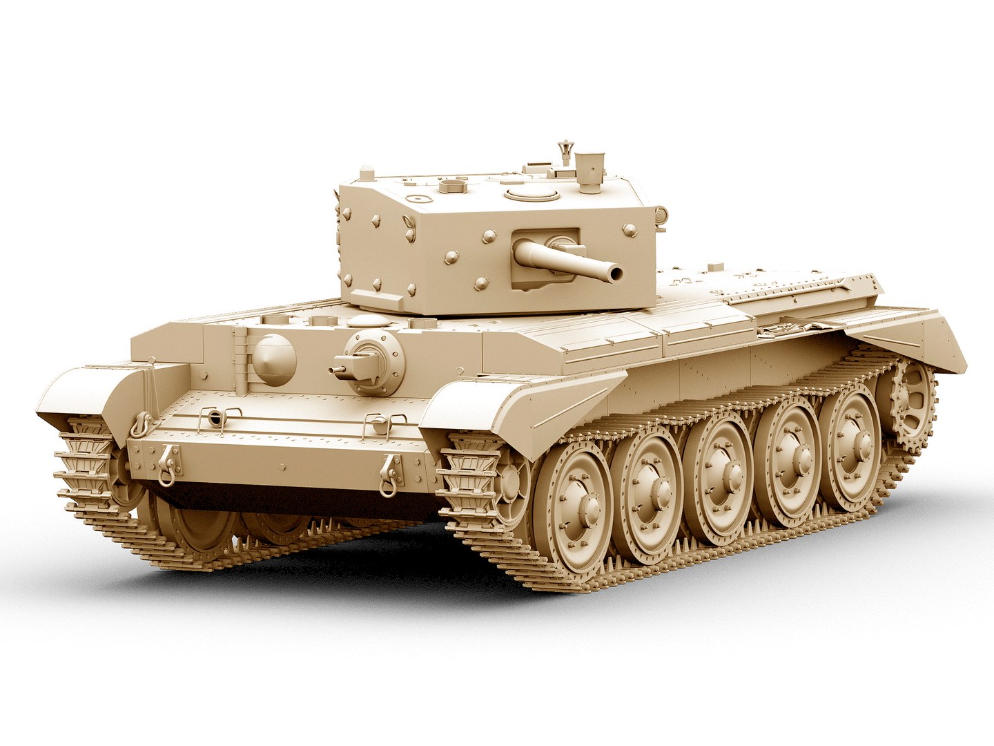 3D Cavalier A24 Tank Model - TurboSquid 2198369