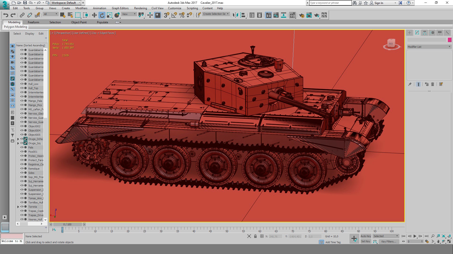 3D Cavalier A24 Tank Model - TurboSquid 2198369