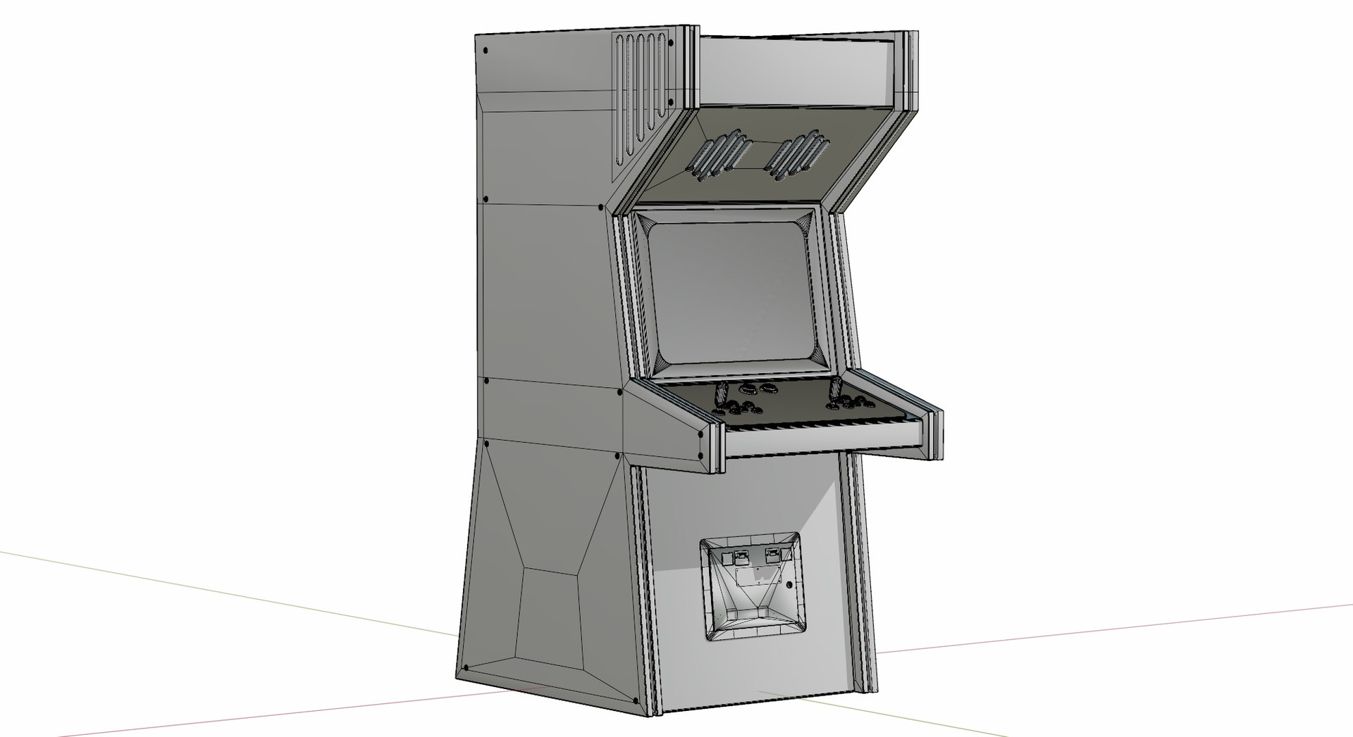 Game Machine 1 3D Model - TurboSquid 2319387