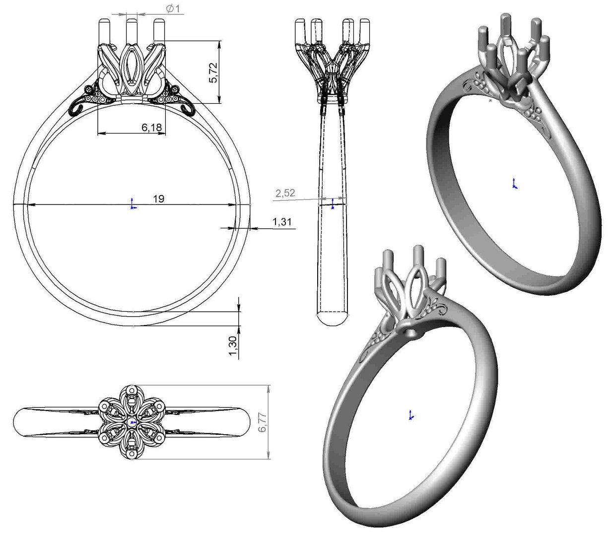 3d Model Ring