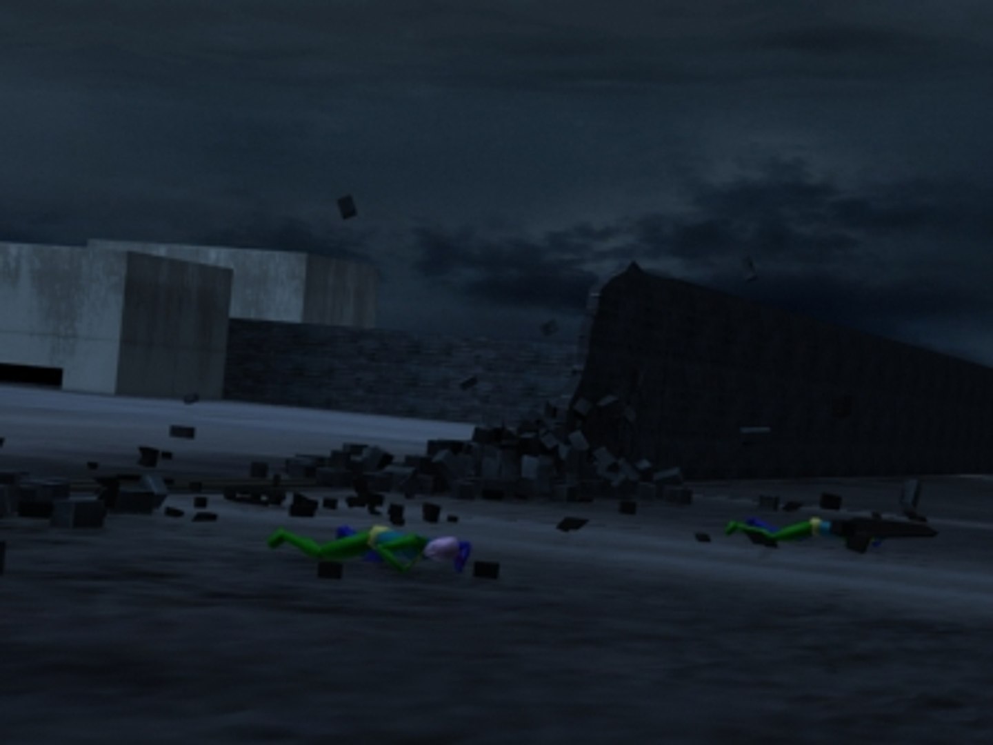 Wall Explosion 3d Model