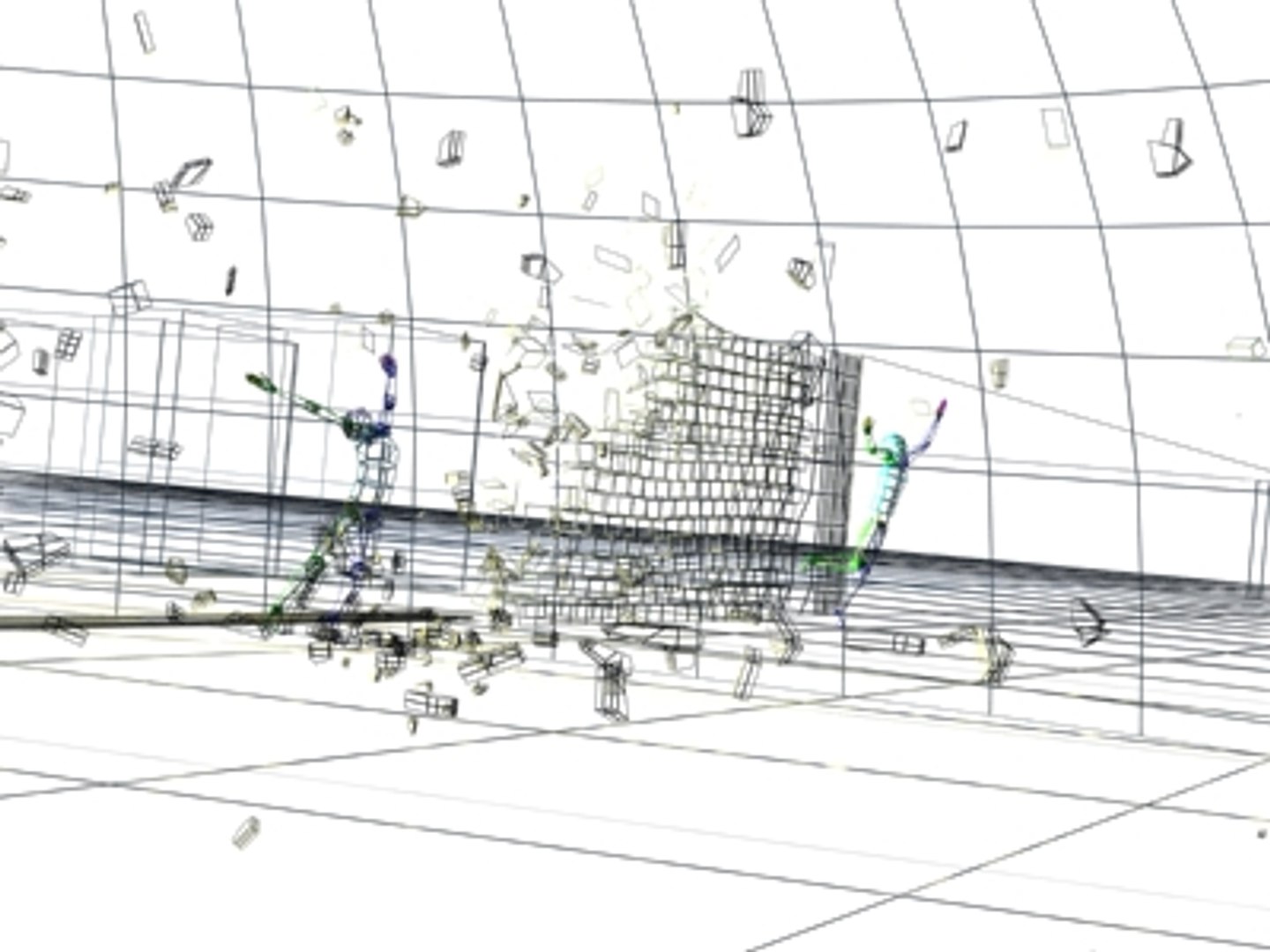 Wall Explosion 3d Model