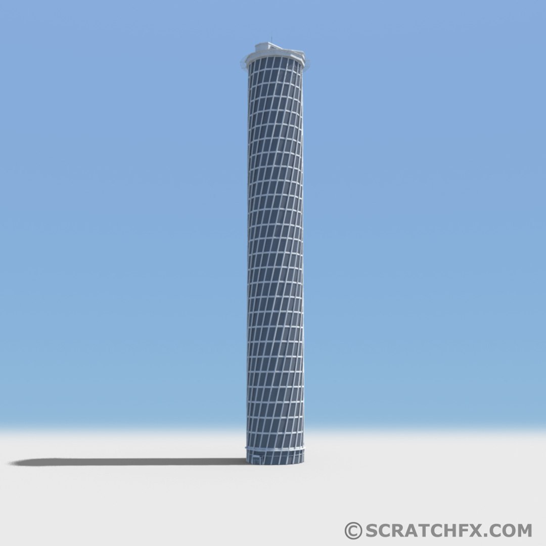 Skyscrapers 1 2 3 3d Model