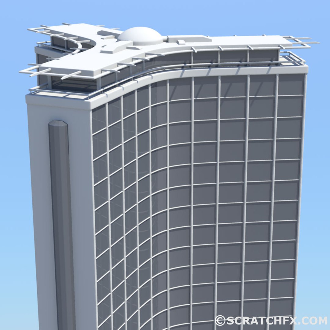 Skyscrapers 1 2 3 3d Model