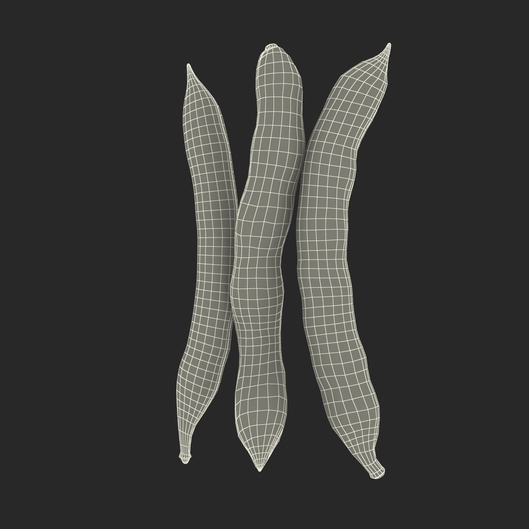 Green Beans 2 3d Model