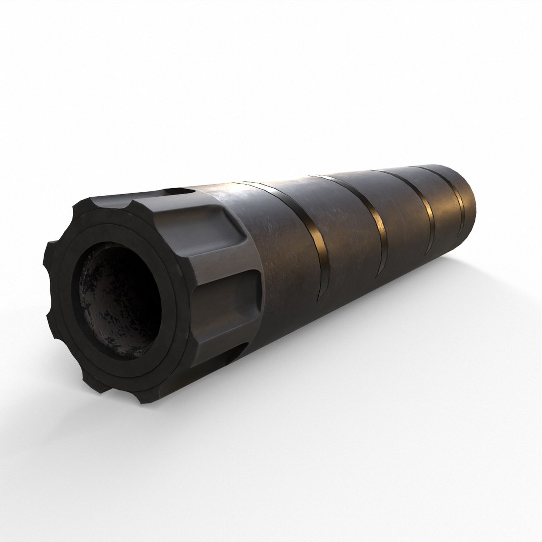 Suppressor Model - TurboSquid 1709499