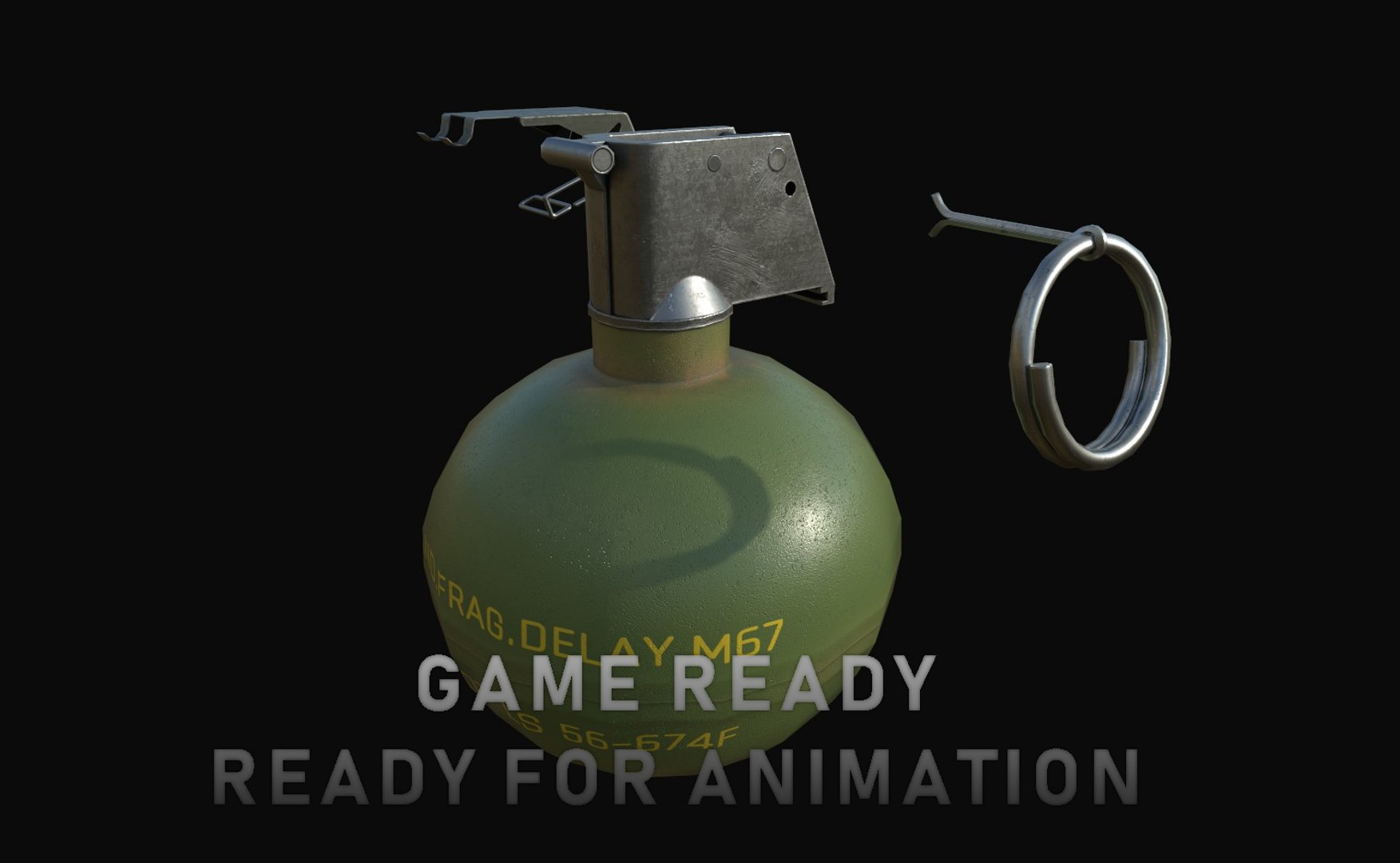 3D M67 Grenade - TurboSquid 1376896