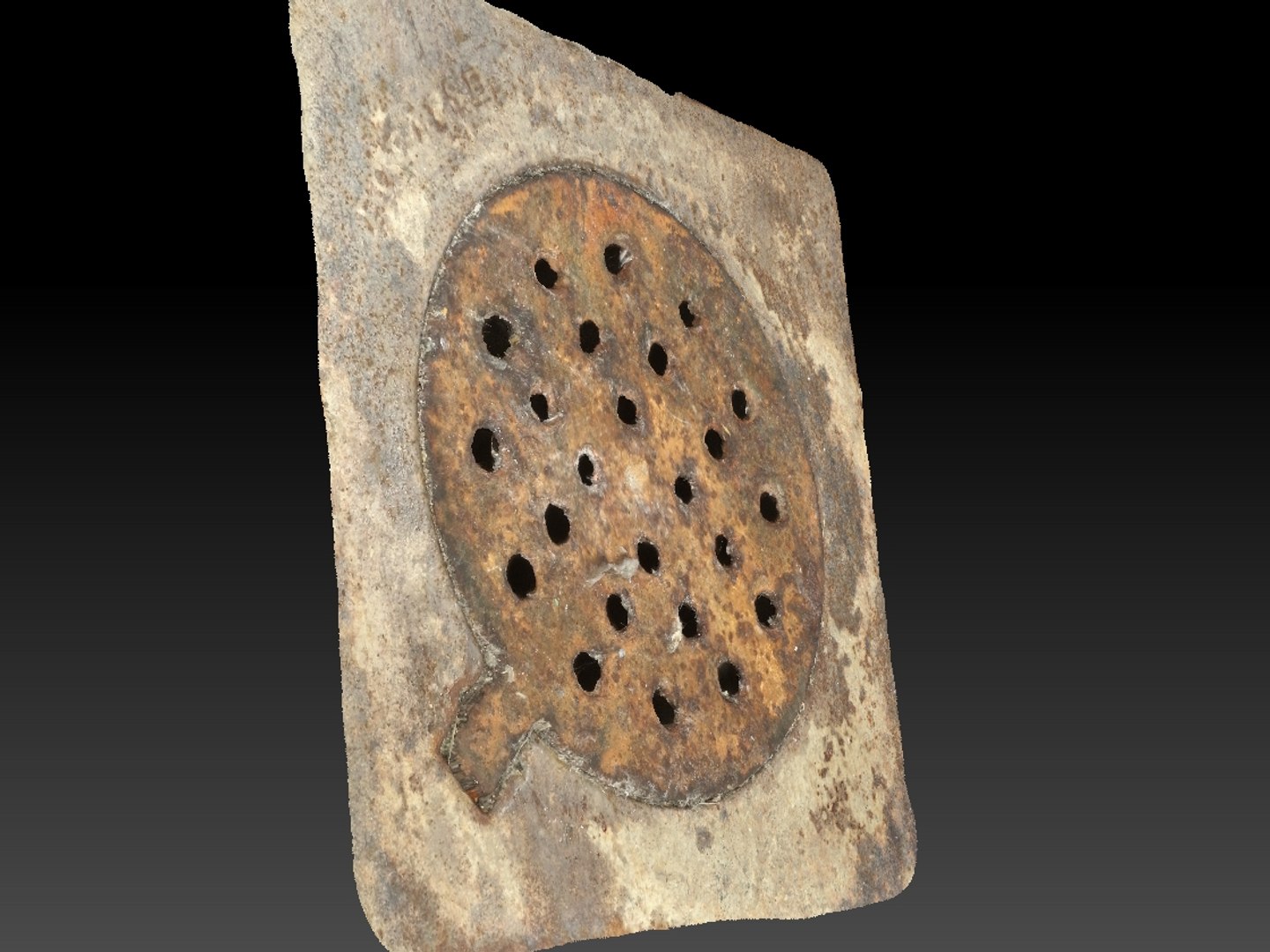 3d Model Rusted Drain Cover