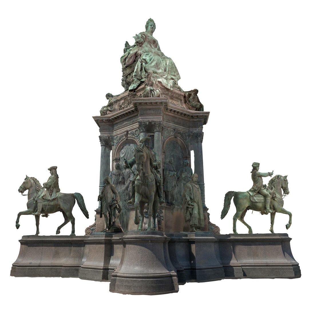 Statue Pack 9 3d Model