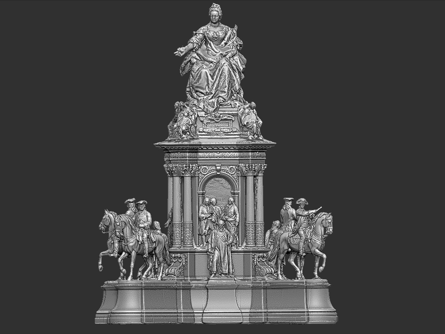 Statue Pack 9 3d Model