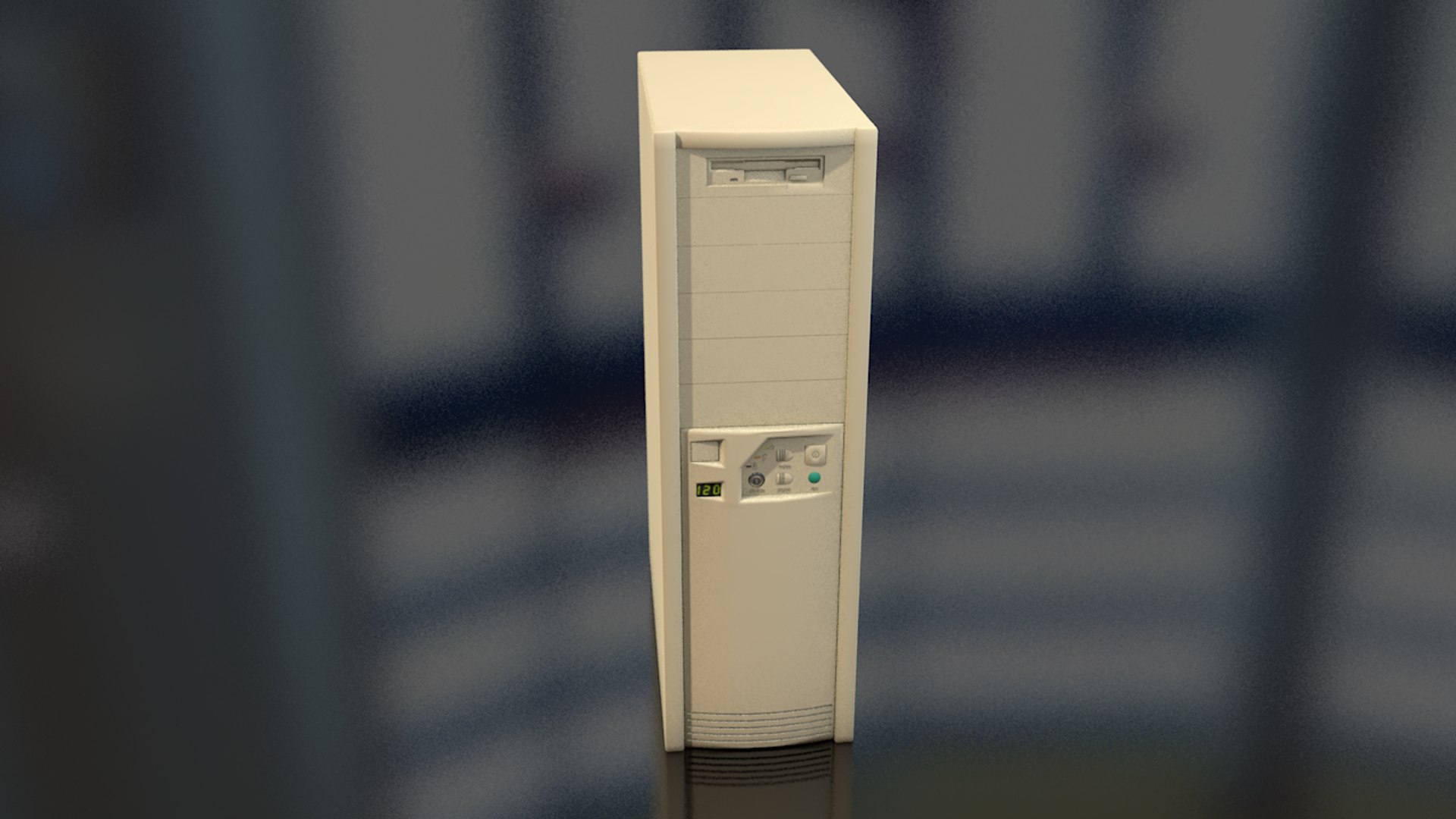 Vintage cpu tower model - TurboSquid 1449954